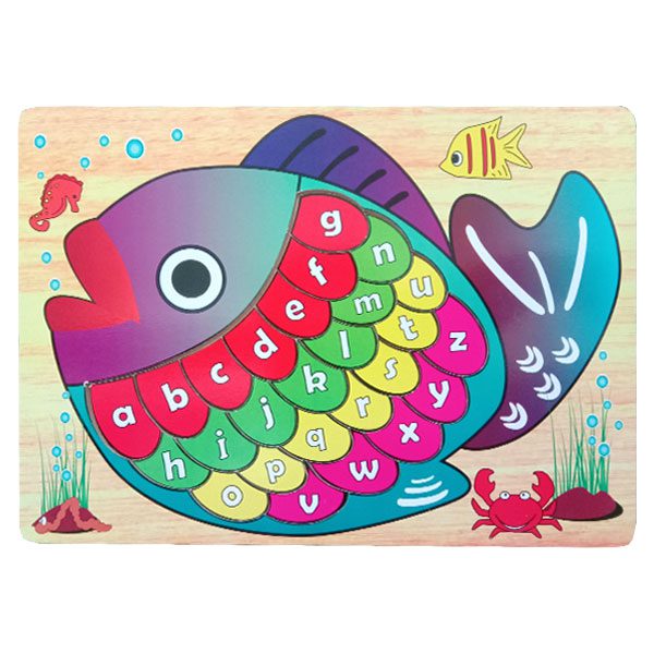 Puzzle Ikan Huruf | UMKM Cibinong